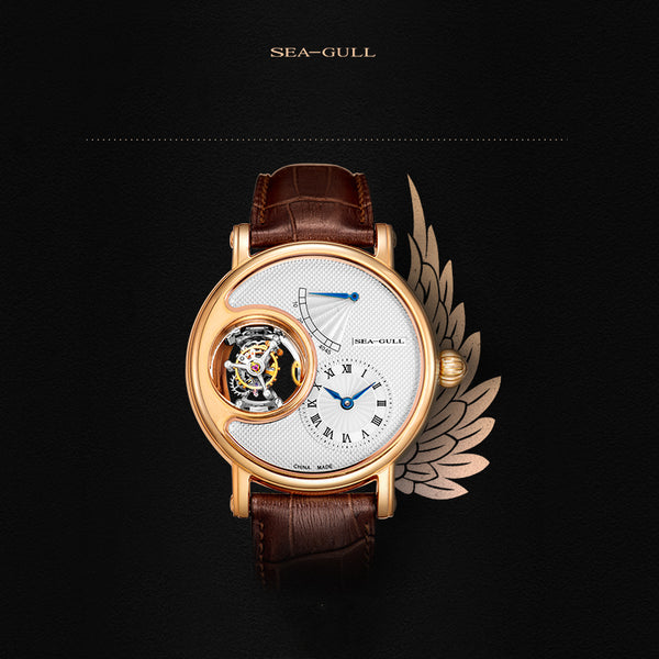 Seagull 18K Gold Double Axis Tourbillon Watch 44mm | Seagull Watch Official