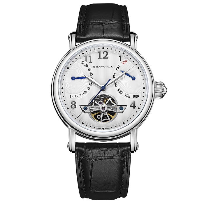 Flywheel Power Reserve Calendar Automatic Watch 42mm | Seagull Watch ...