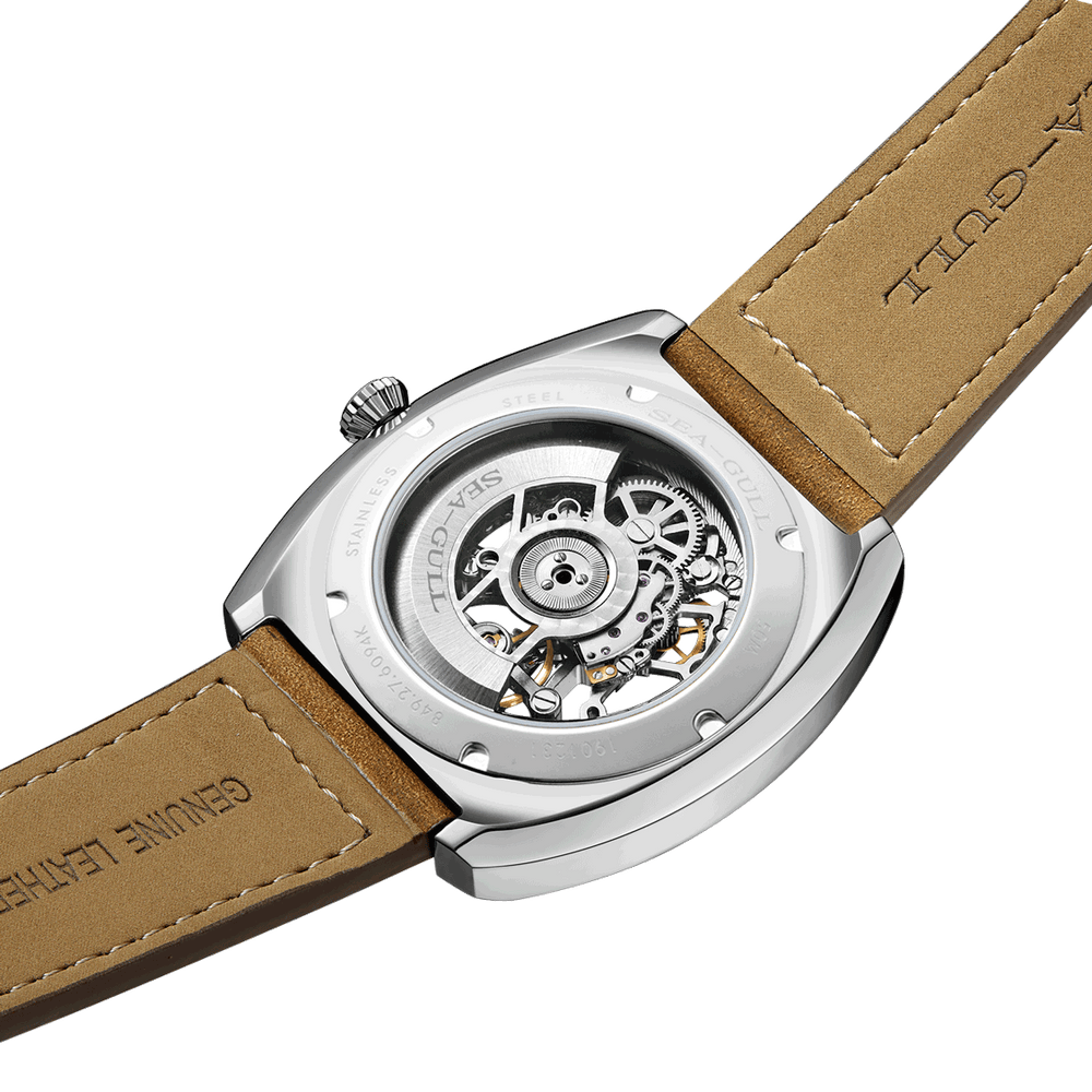 Trendy Barrel Skeleton Automatic Watch 44*46mm | Seagull Watch Official