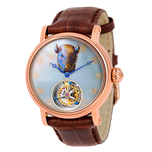 Chinese Zodiac Dragon Enamel Dial Tourbillon Watch 42mm | Seagull Watch ...