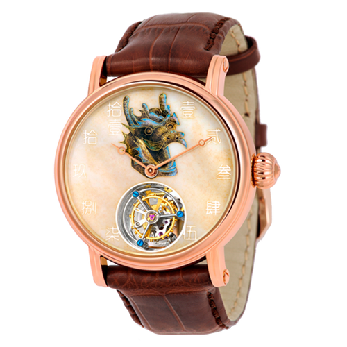 Chinese Zodiac Dragon Enamel Dial Tourbillon Watch 42mm | Seagull Watch ...
