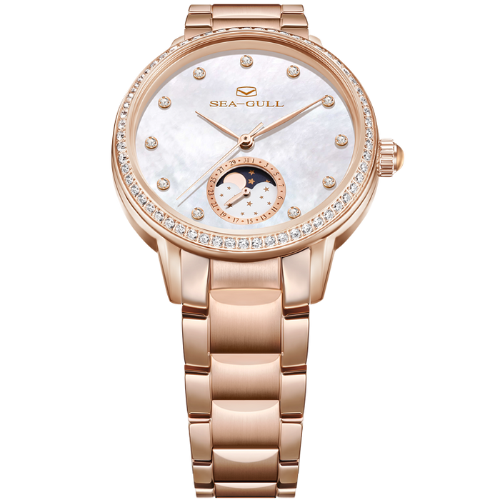 Lunar Sonata Moon Phase Automatic Watch 34.5mm | Seagull Watch Official