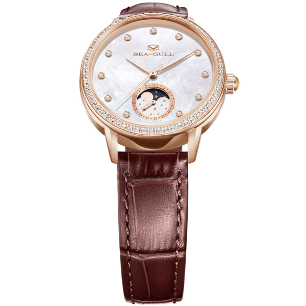 Lunar Sonata Moon Phase Automatic Watch 34.5mm | Seagull Watch Official