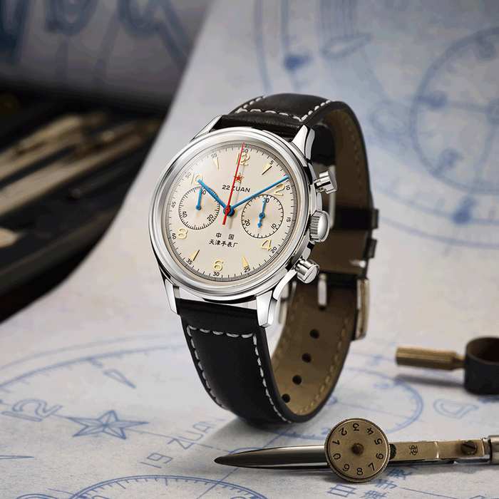 1963 Times Reissue Edition Pilot Chronograph Sapphire 40 mm | Seagull ...