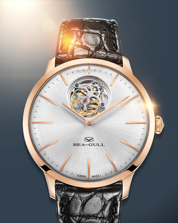 18K Gold Long Power Reserve Tourbillon Watch 40mm | Seagull Watch Official