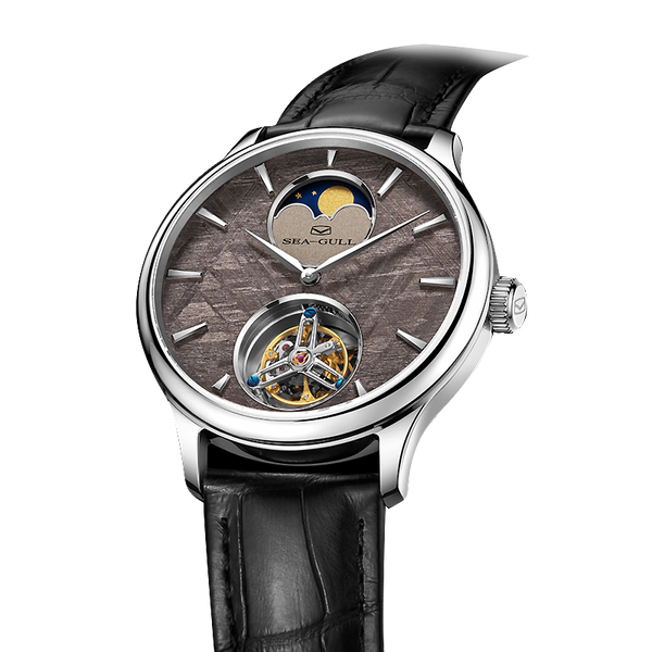 Seagull Meteorite Dial Moon Phase Watch 42mm | Seagull Official