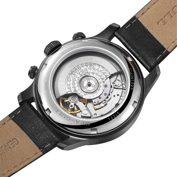 Aviation Dual Time Zone Pilot Automatic Watch 43mm | Seagull Watch Official