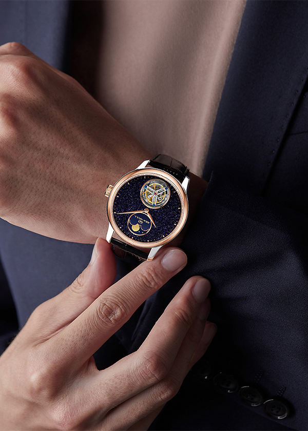 Seagull Moon Phase Center Axis Tourbillon