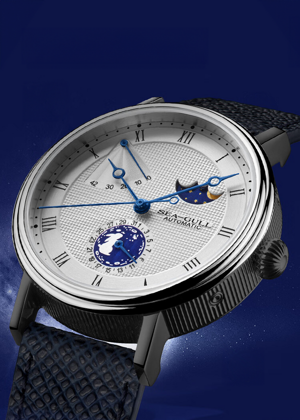 Jade Rabbit Moon Phase Watch 41mm | Seagull Official