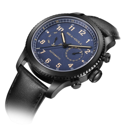 Aviation Dual Time Zone Pilot Automatic Watch 43mm | Seagull Watch Official