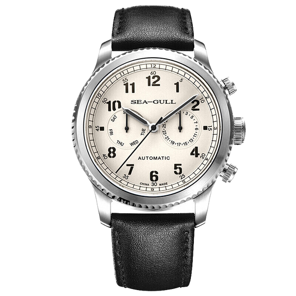 Aviation Dual Time Zone Pilot Automatic Watch 43mm | Seagull Watch Official