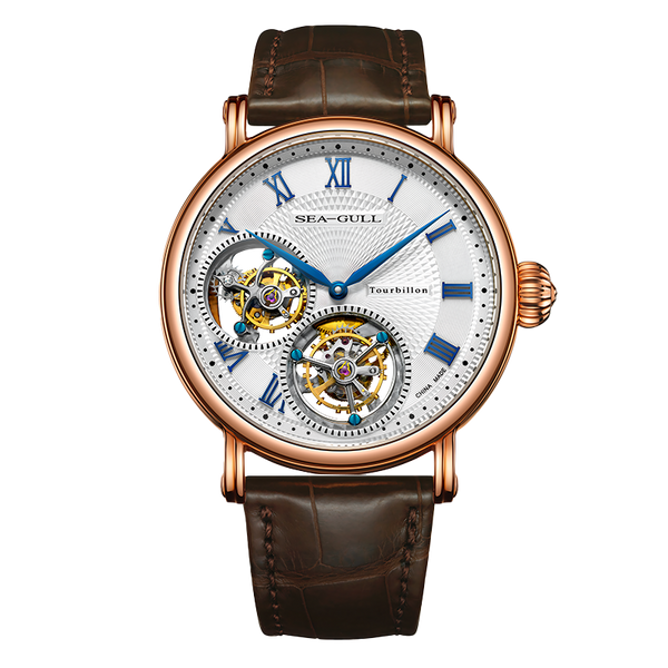Seagull Masterpiece Dual Tourbillon Guilloché Watch