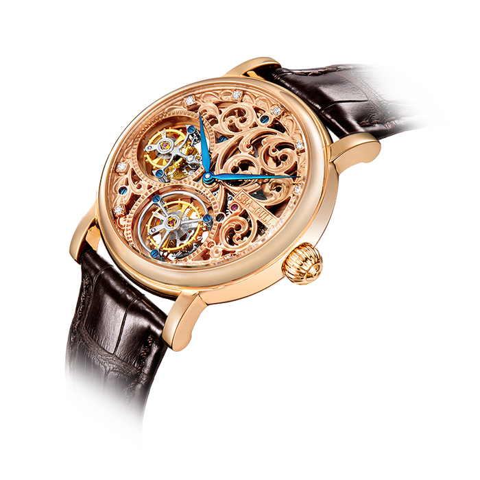 Seagull Masterpiece Dual Tourbillon Skeleton Watch
