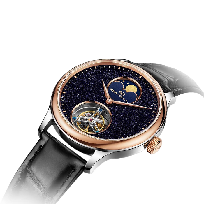 Seagull Moon Phase Center Axis Tourbillon