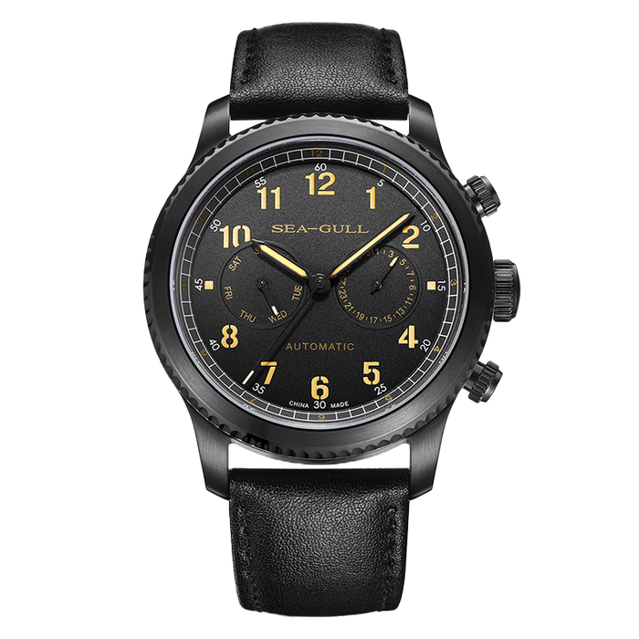 Aviation Dual Time Zone Pilot Automatic Watch 43mm | Seagull Watch Official