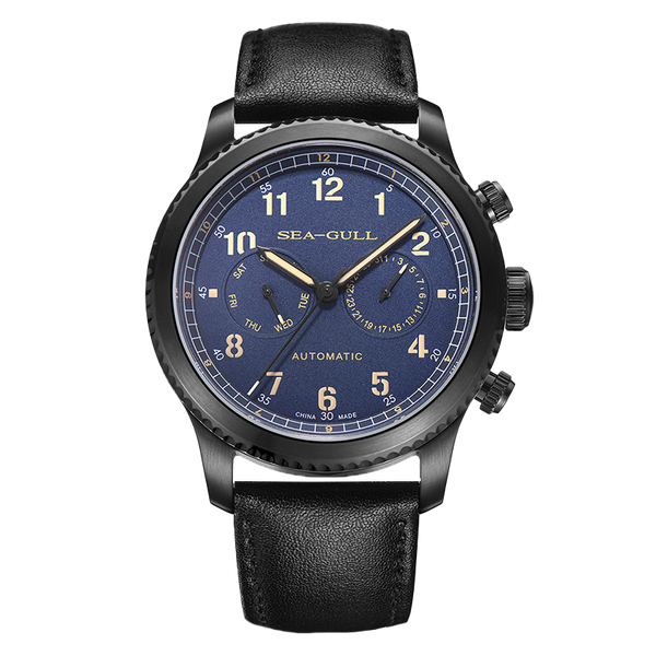 Aviation Dual Time Zone Pilot Automatic Watch 43mm | Seagull Watch Official
