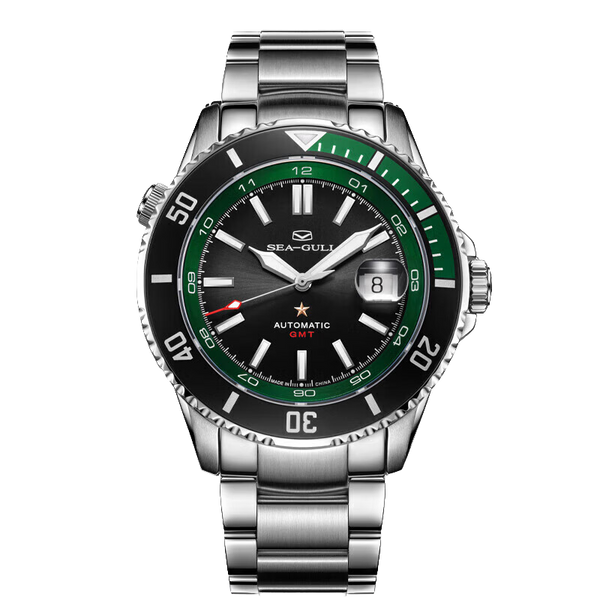 Ocean GMT Diver 200m Automatic Watch 44mm | Seagull Watch Official