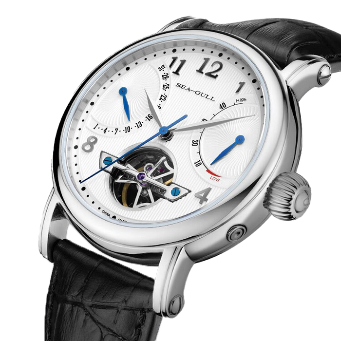 Flywheel Power Reserve Calendar Automatic Watch 42mm | Seagull Watch ...