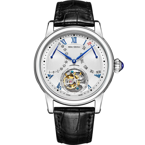 Off-center Tourbillon Multifunctional Automatic Watch 43mm | Seagull ...