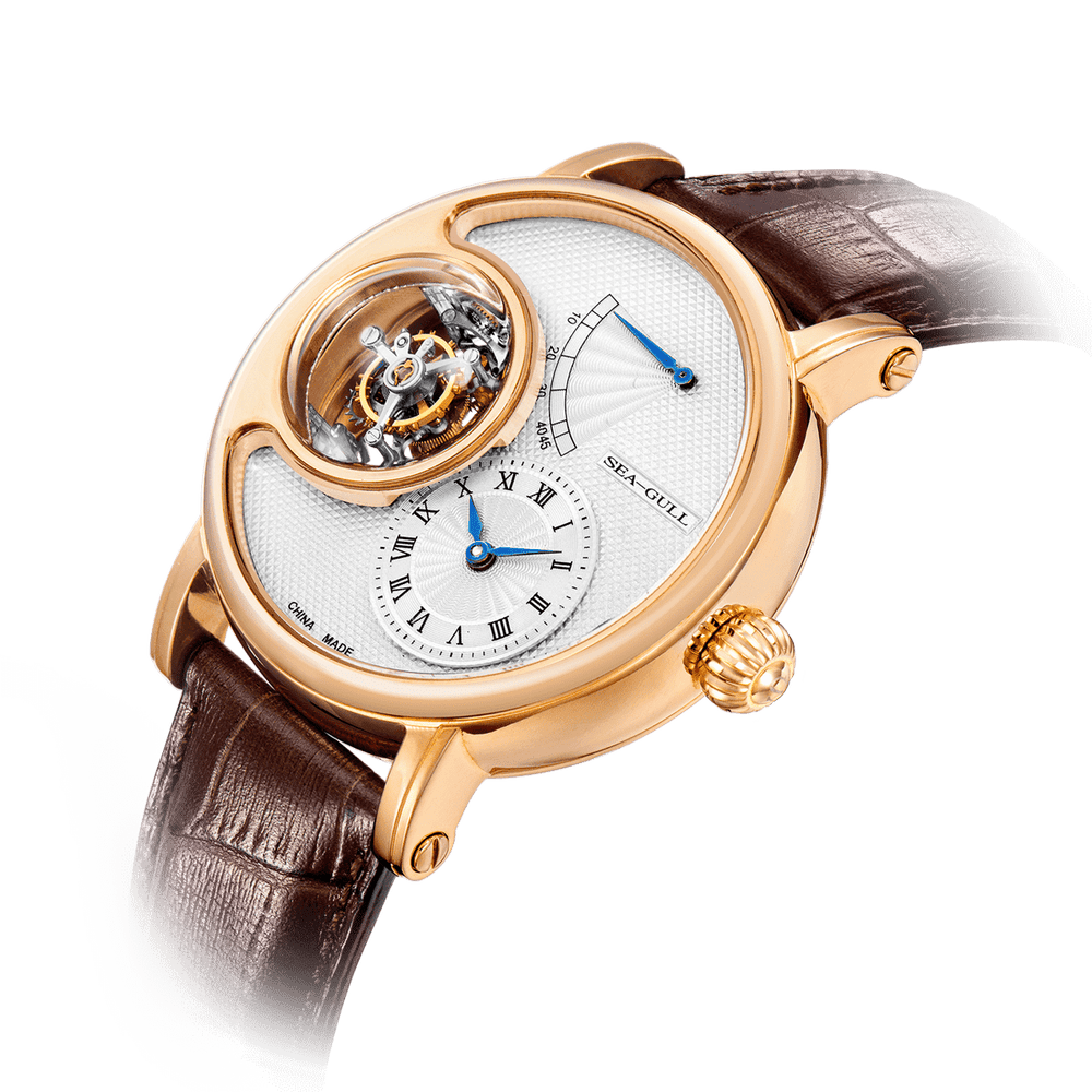 Seagull 18K Gold Double Axis Tourbillon Watch 44mm | Seagull Watch Official